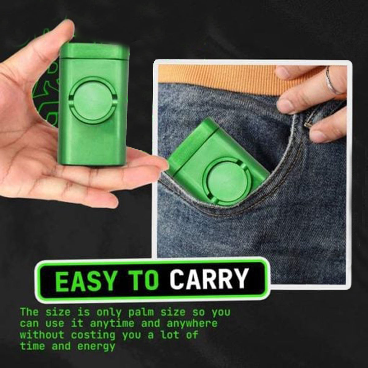 Aluminum Storage Case Mini Grinder All-in-one, Portable Storage Box Gr ...